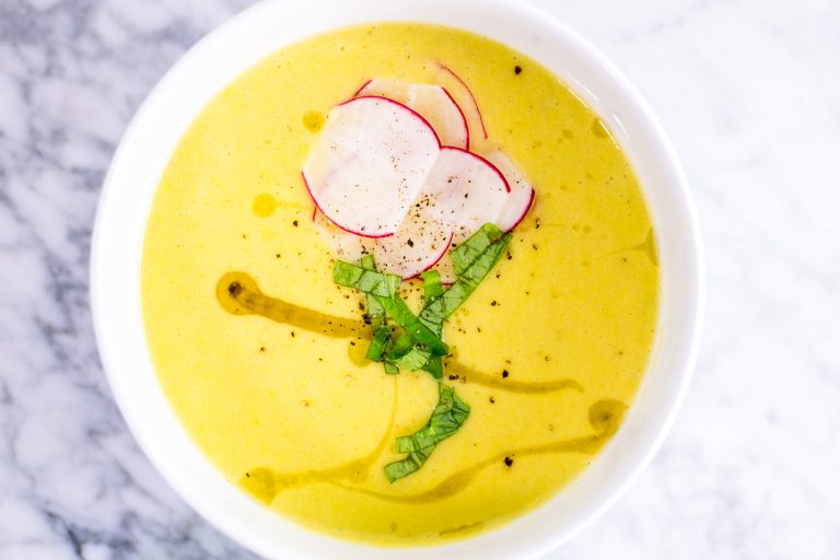 Vegan Sweet Corn Velouté • The Curious Chickpea