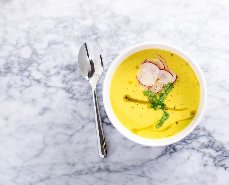 Vegan Sweet Corn Velouté • The Curious Chickpea