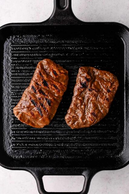 Vegan Seitan Steaks • The Curious Chickpea